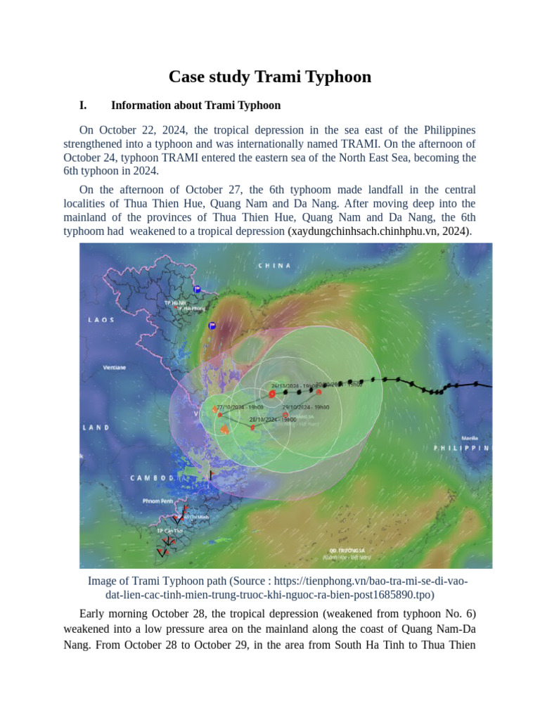 Case Study Trami Typhoon | PDF | Flood | Tropical Cyclones
