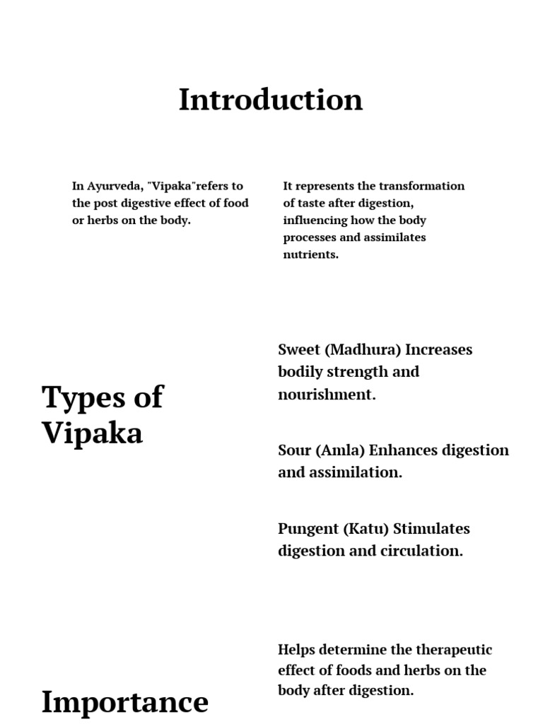 3070810-8 Vipaka (Post Digestive Taste) | PDF