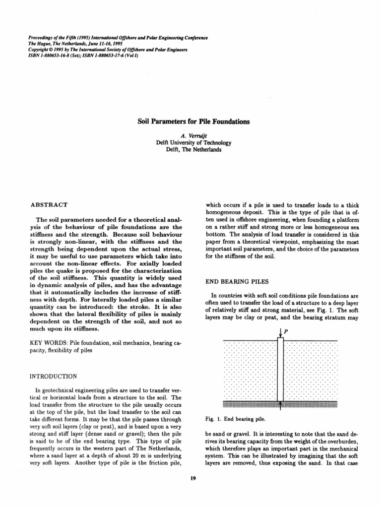 ISOPE-I-95-004 | PDF | Deep Foundation | Elasticity (Physics)