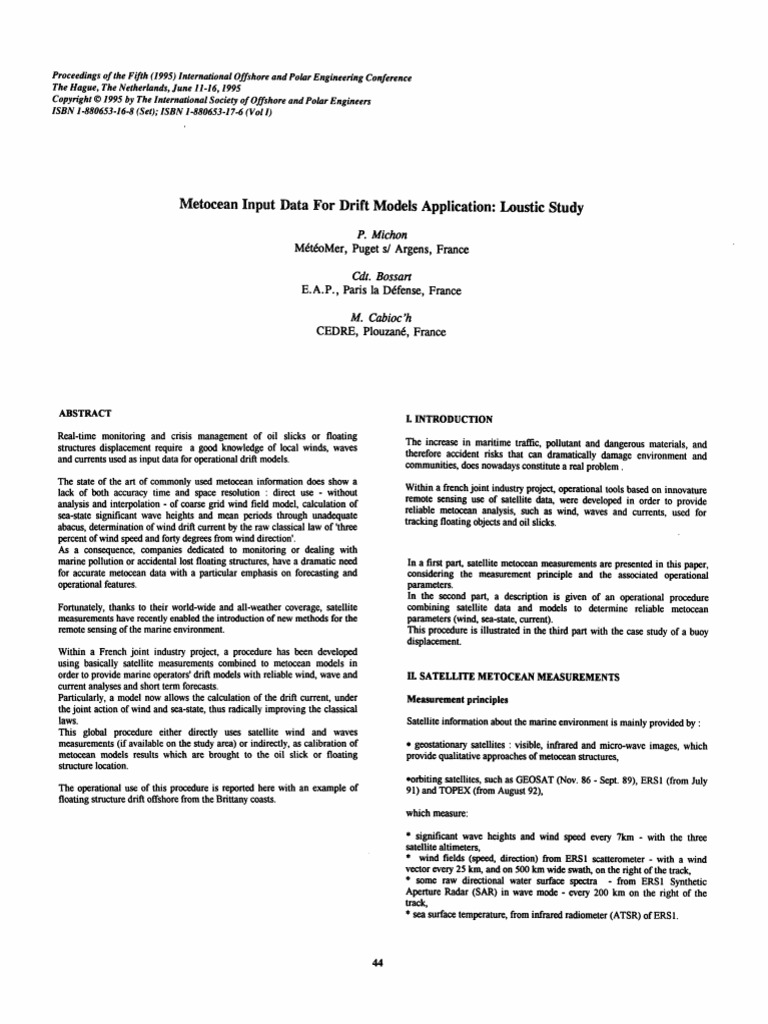 ISOPE-I-95-008 | PDF | Wound | Turbulence