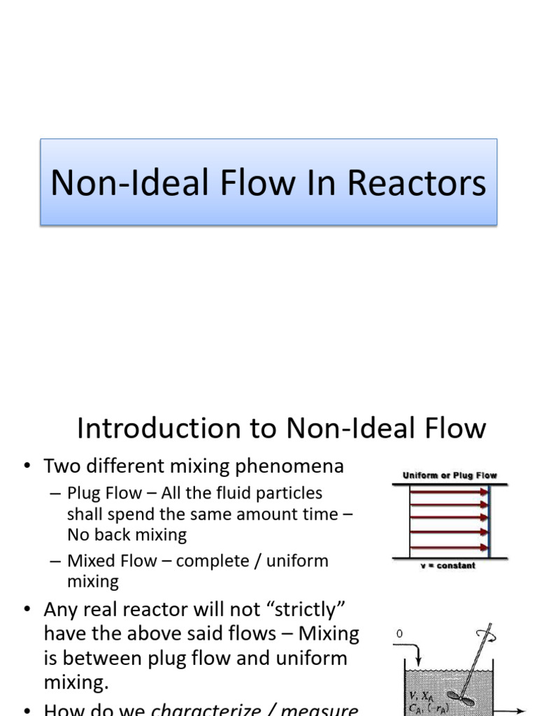 8-NON IDEAL FLOW | PDF | Chemical Engineering | Applied And Interdisciplinary Physics
