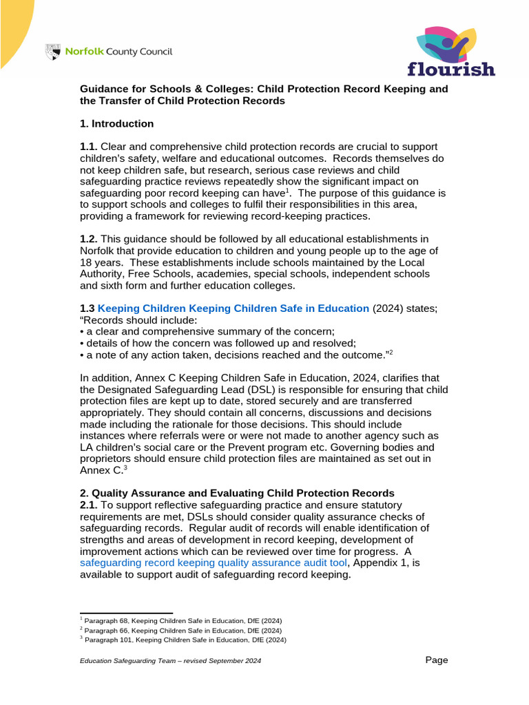 CP Record Keeping and Transfer of CP Records | PDF | Risk