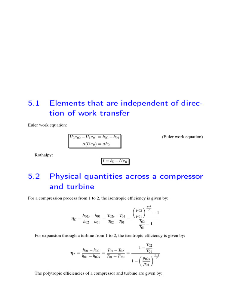 turbine_relations | PDF | Dynamics (Mechanics) | Liquids
