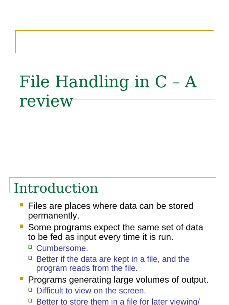 File Handling in c | PDF | Computer File | Pointer (Computer Programming) File Handling in c | PDF | Computer File | Pointer (Computer Programming)