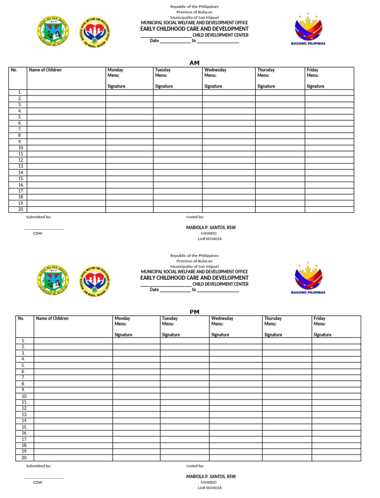 DCFeeding Attendance-EDITED | PDF