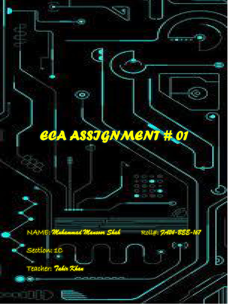Eca Assignment 01 By Muhammad Mansoor Shah Pdf