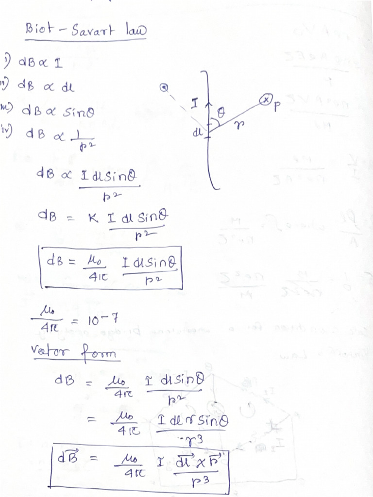 Biot Savart Law | PDF