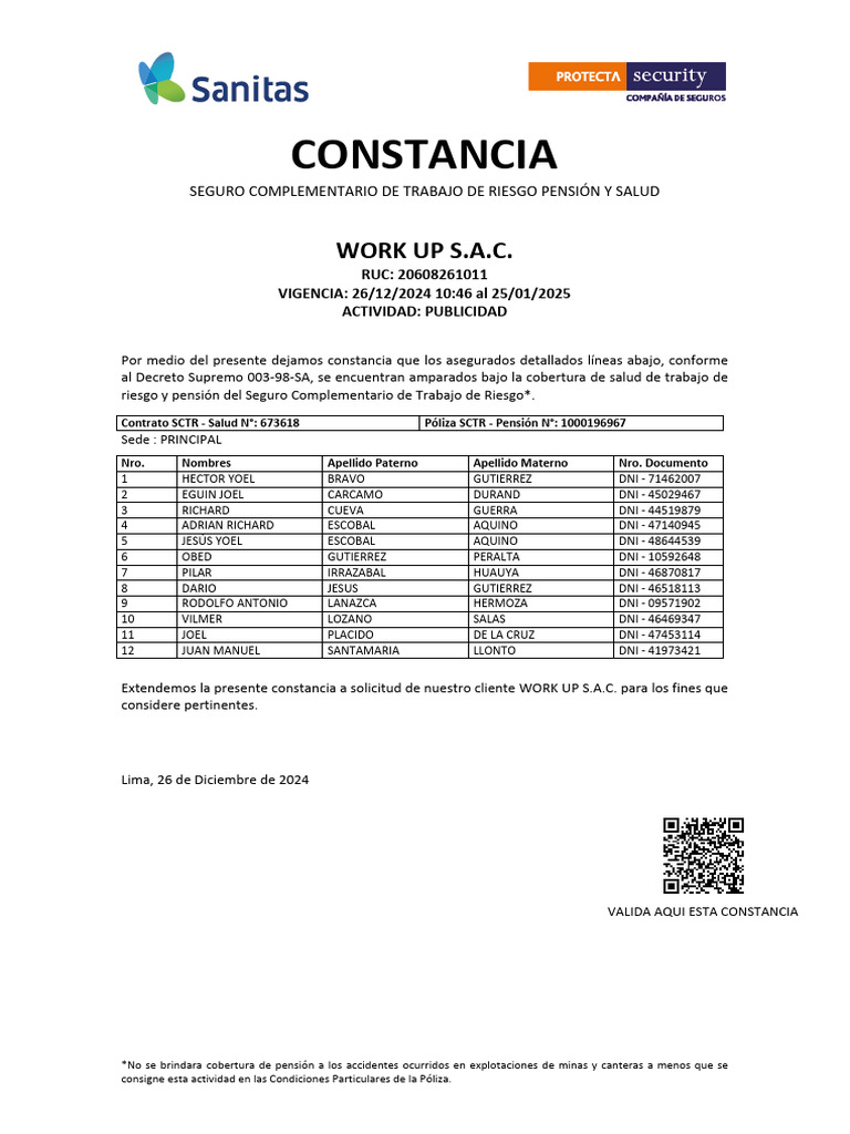 Constancia Conjunta WORK UP 1 RENOV DIC | PDF | Derecho civil (sistema ...