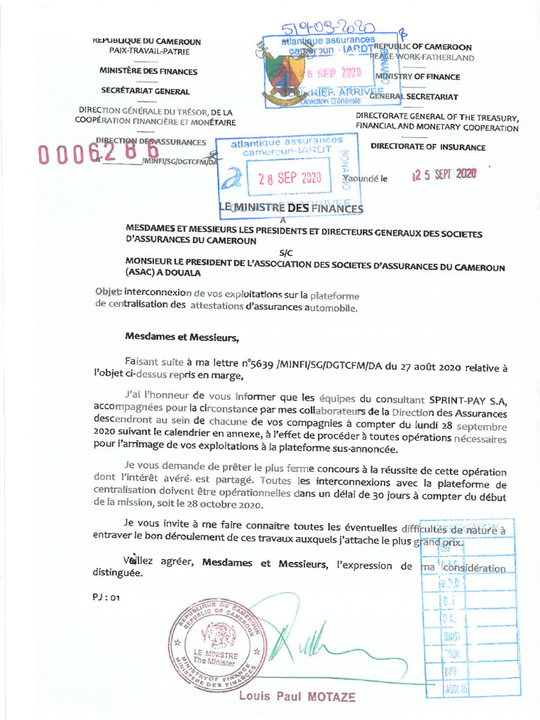 Courrier MINEFI | PDF