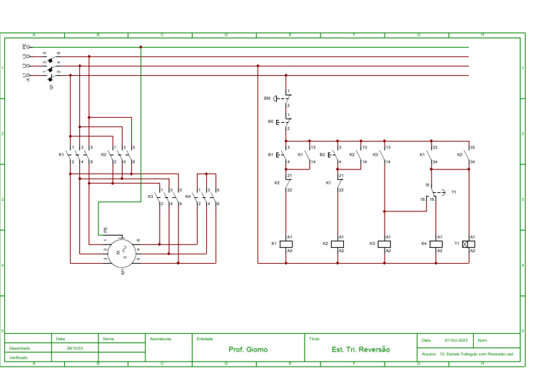 Atividade 09 - Estrela Triângulo Com Reversão | PDF