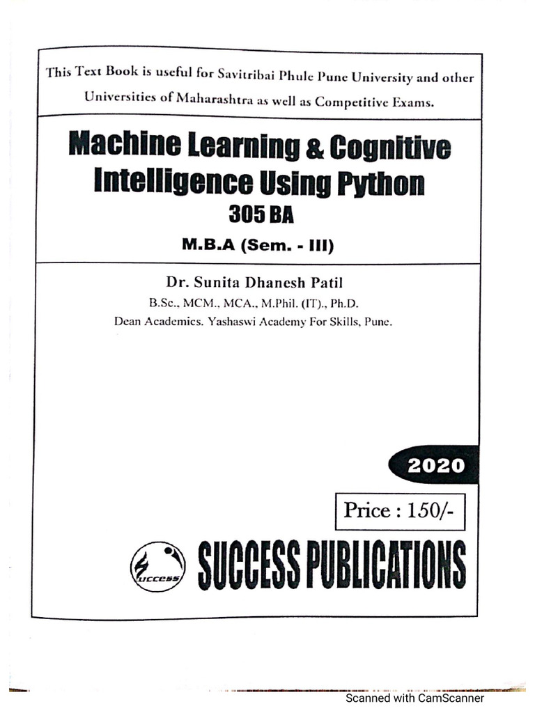 BA Machine Learning Sem 3 Unit 1 | PDF