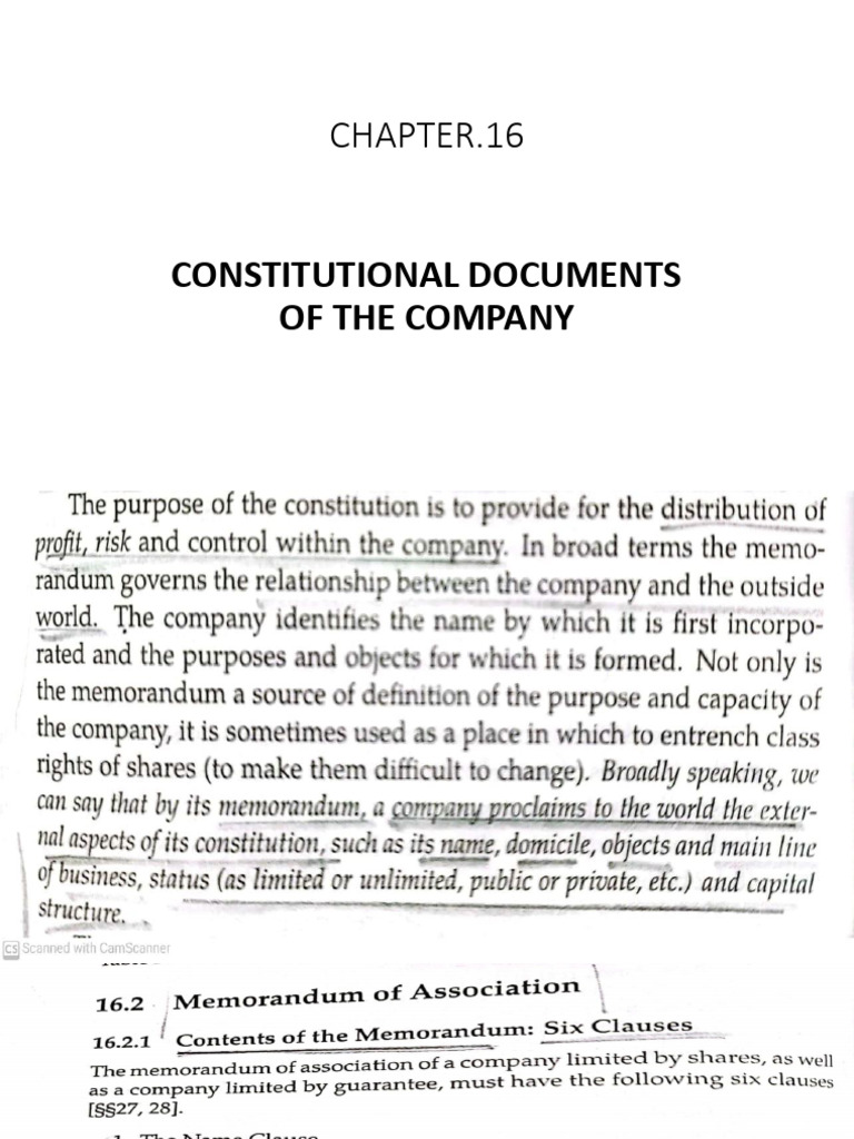 Ch. 16 Constitutional Documentsppt | PDF