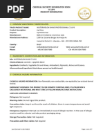 MSDS Harpic | PDF | Workplace | Working Conditions