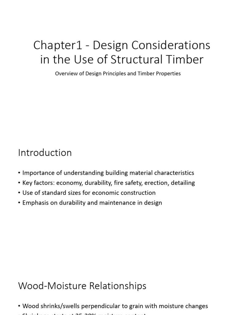 Chapter 1 Timber | PDF