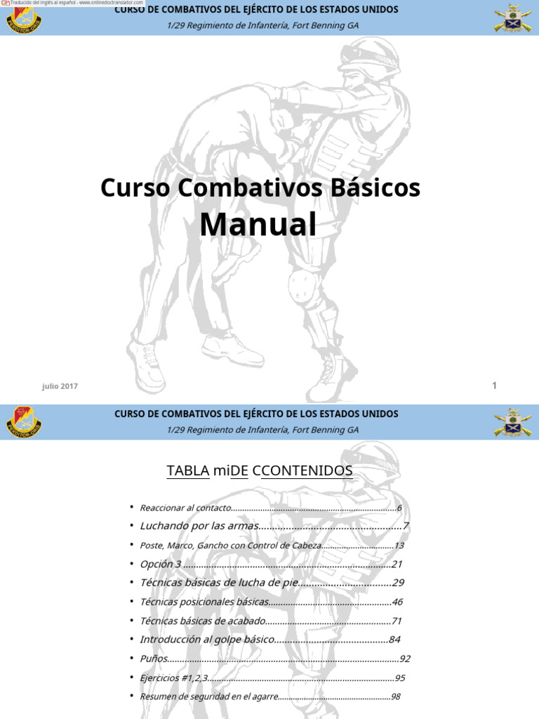 Curso de Combativos del Ejército USA | PDF | Infantería | Rifle