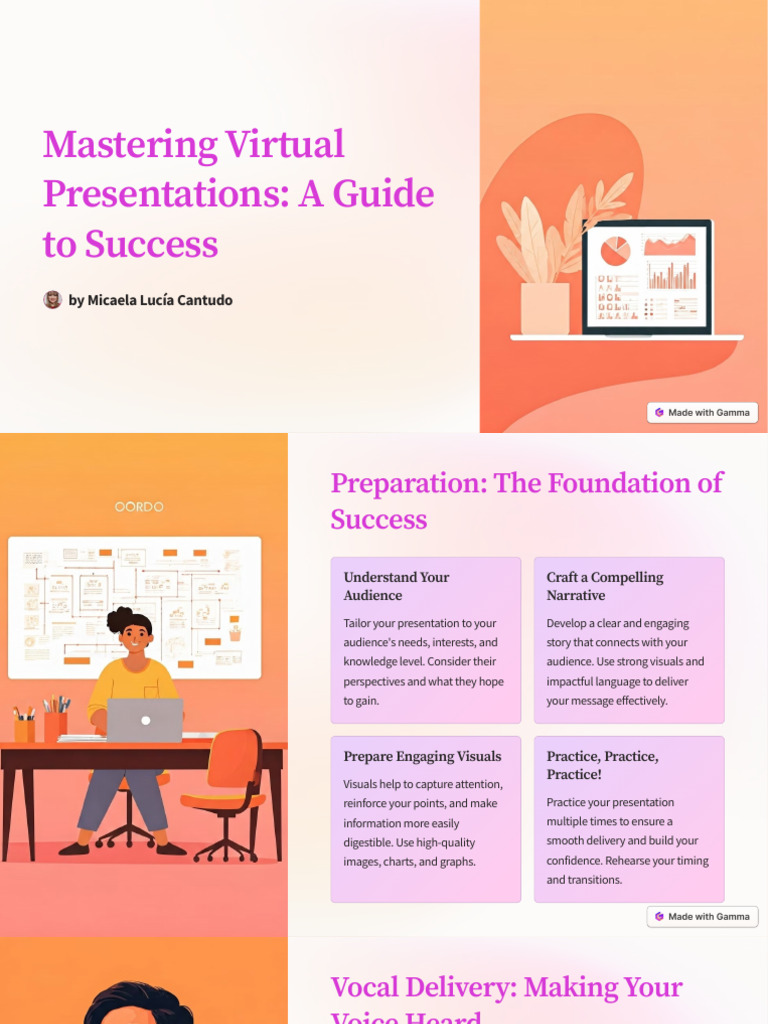 Mastering Virtual Presentations A Guide To Success | PDF | Cognitive Science | Cognition