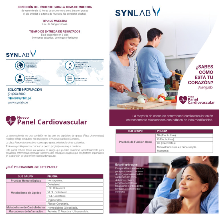 Brochure-Cardiovascular-SYNLAB A | PDF | Enfermedades cardiovasculares ...