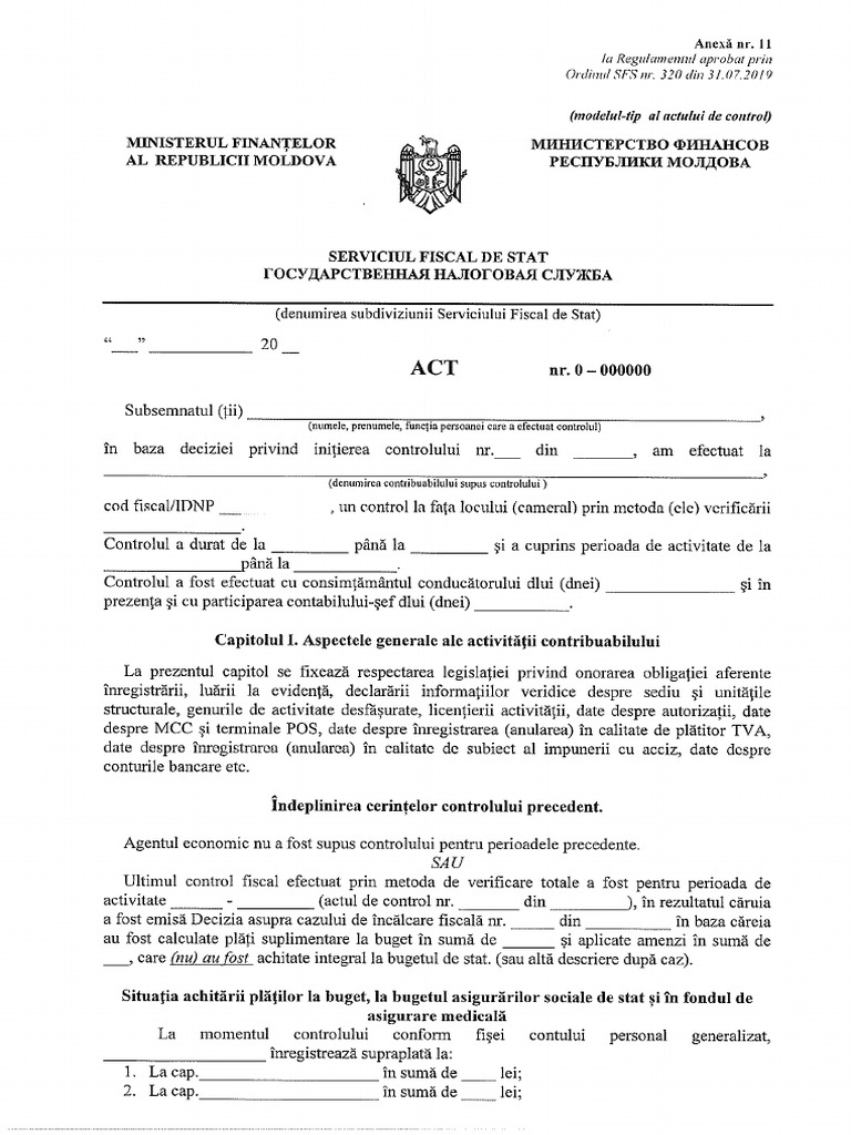 Model Actul de Control | PDF