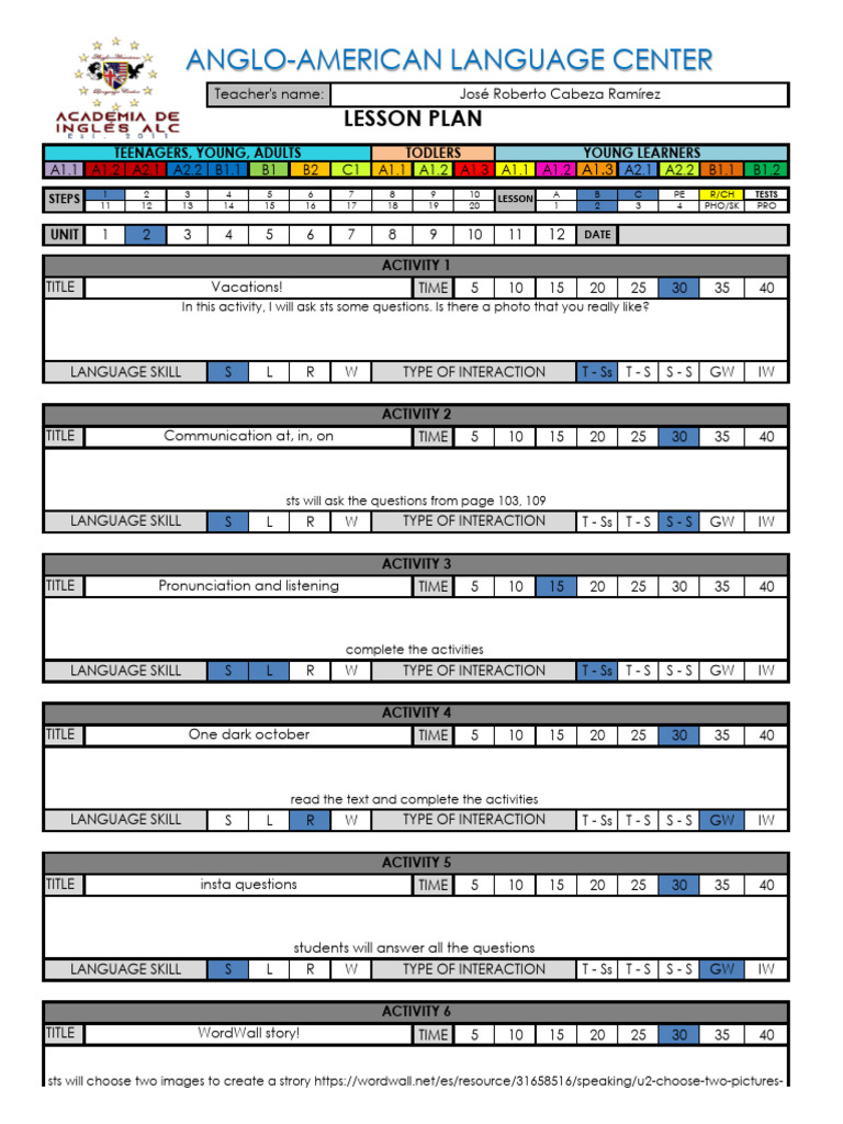 Interactive Language Learning Activities | PDF | Learning | Language Education