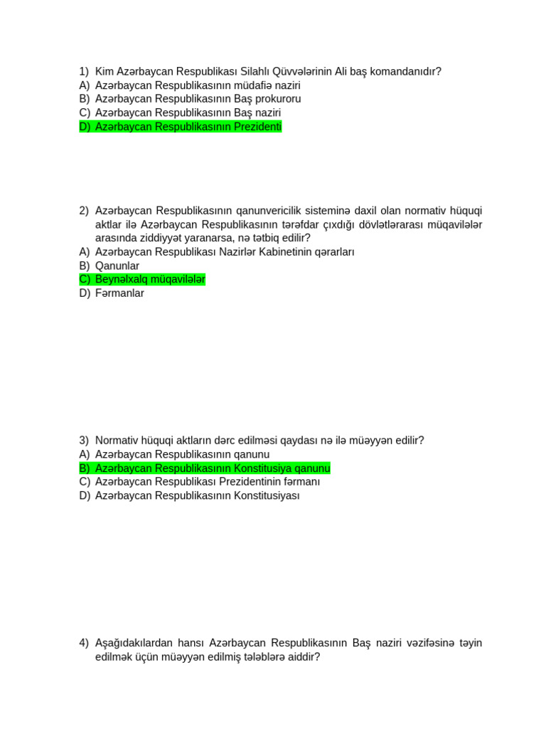 konstitusiya cavablı | PDF