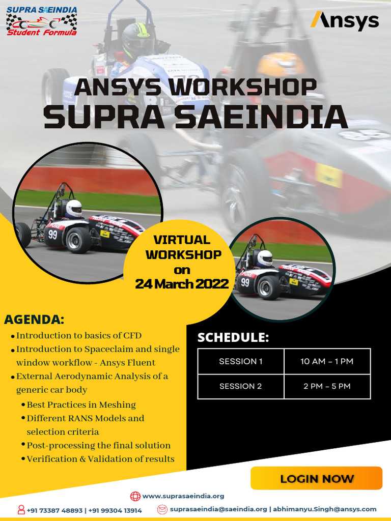 Ansys CFD Workshop for SAEINDIA | PDF