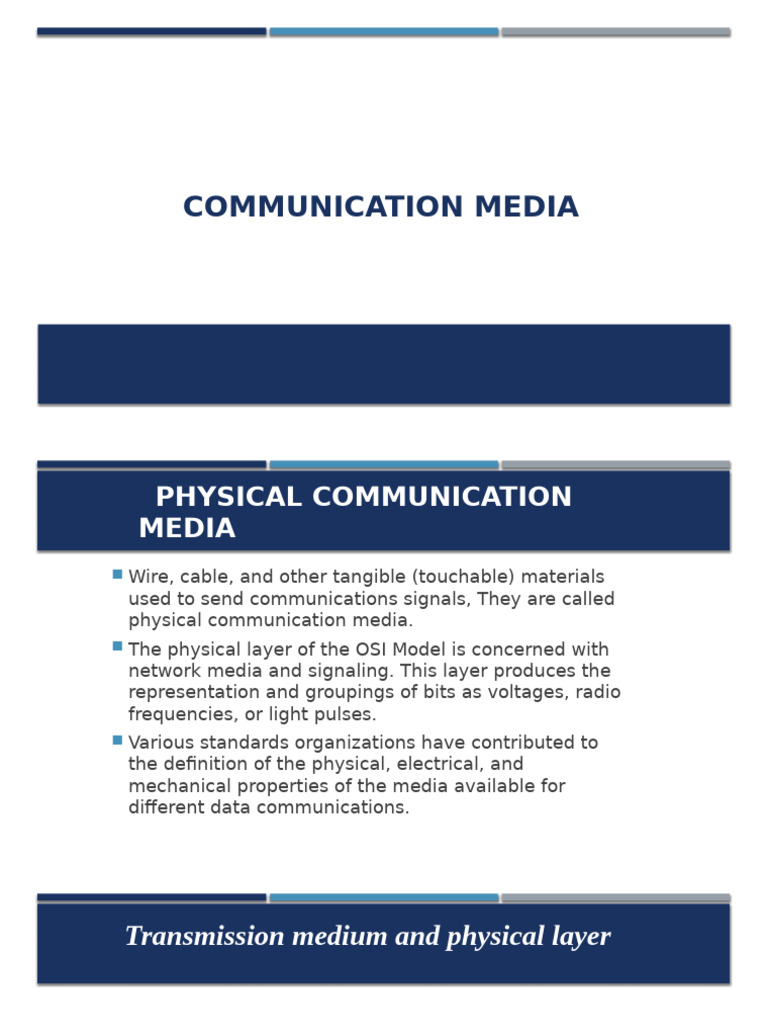 3 Communication Devices and Media | PDF | Transmission Medium | Radio