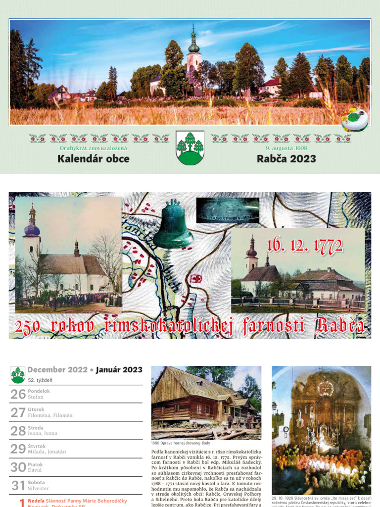 2023 Rabca Kalendar T CW | PDF