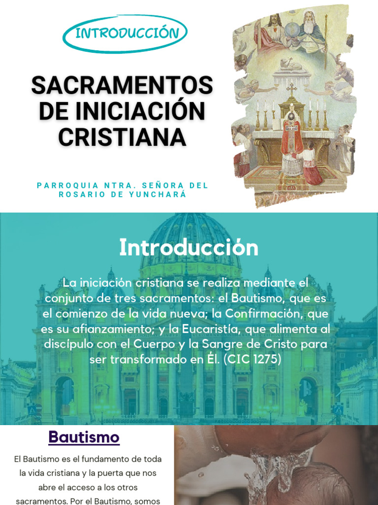 Sacramentos de iniciación cristiana s | PDF | eucaristía | Confirmación