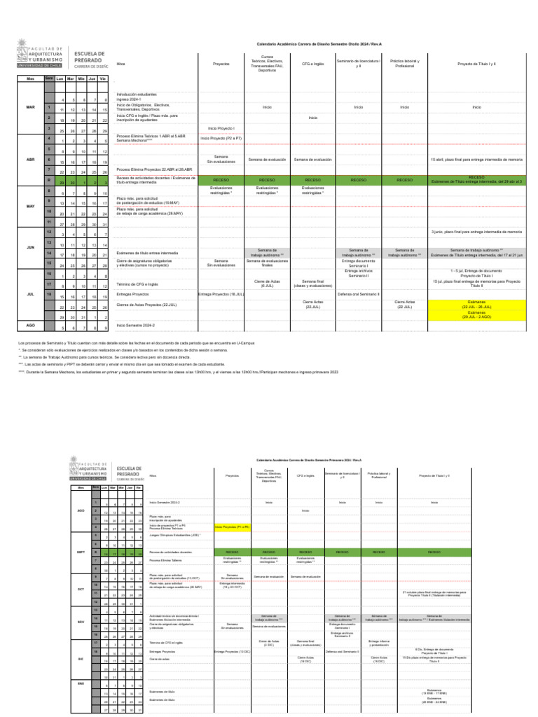Calendario DIS 2024 | PDF