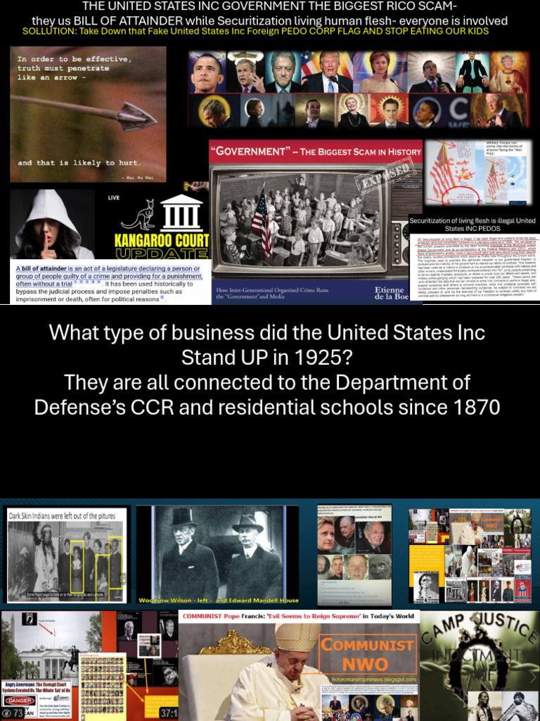 Supporting Documents for 27 Dec ref: Why did the USA INC stand up an ...