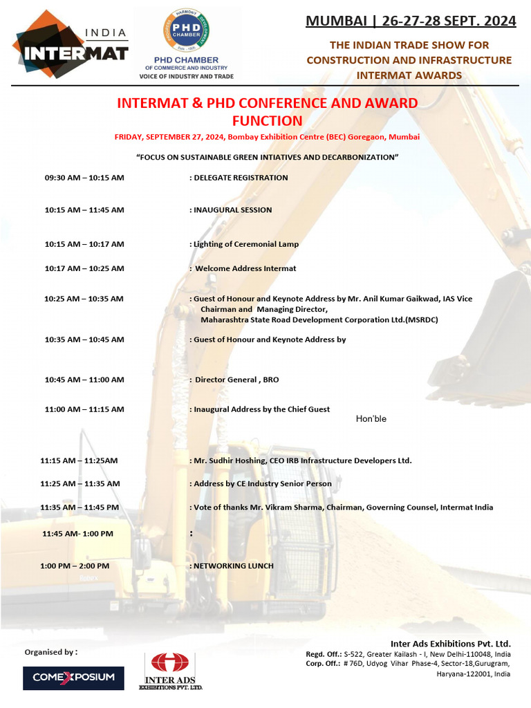 Intermat-PHD Conference and Awards | PDF