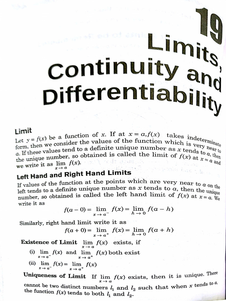 Differentiability Formulas PDF | PDF