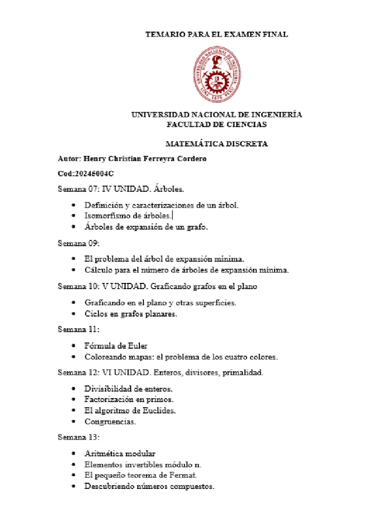 Repaso Mate Discreta Ex Final | PDF | Informática teórica | Matemáticas
