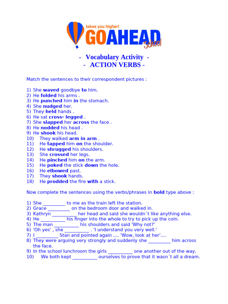 Action Verbs | PDF
