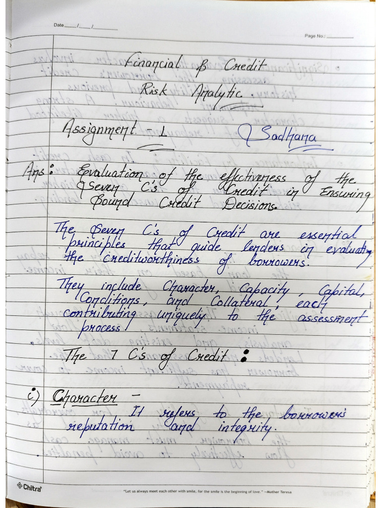 FCRA Assignment | PDF
