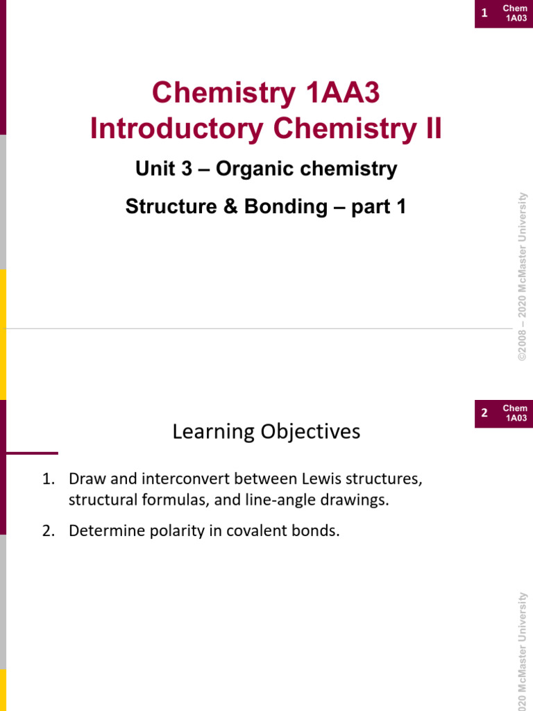 Organic Chemistry: Structure & Bonding | PDF | Molecular Orbital ...