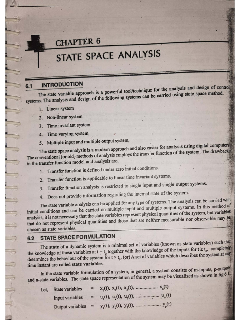 CS - State Space Analysis | PDF