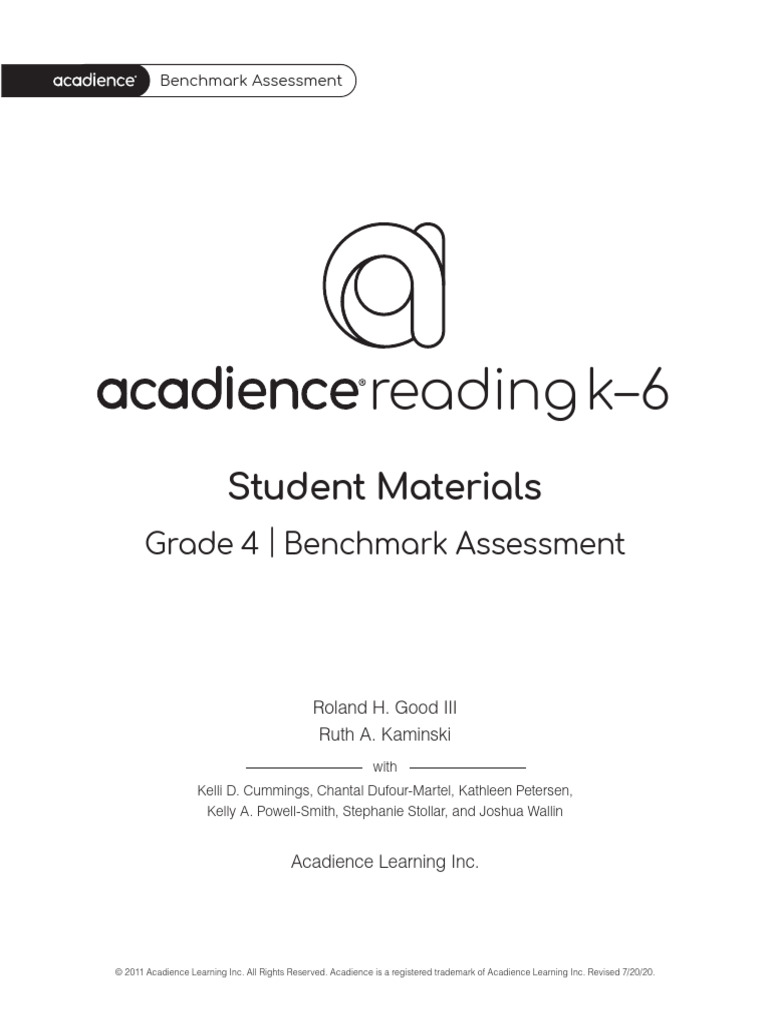 Grade 4 Benchmark Assessment Guide | PDF | Pickled Cucumber | Rainbow