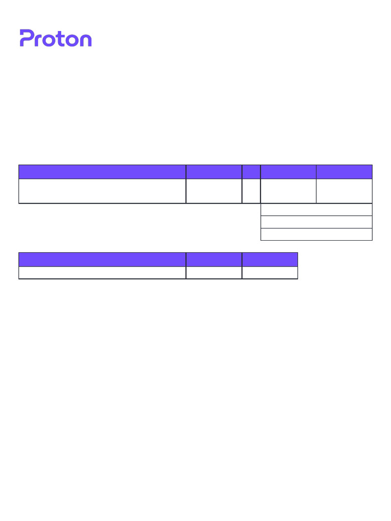 Proton Mail Invoice 14397315 | PDF