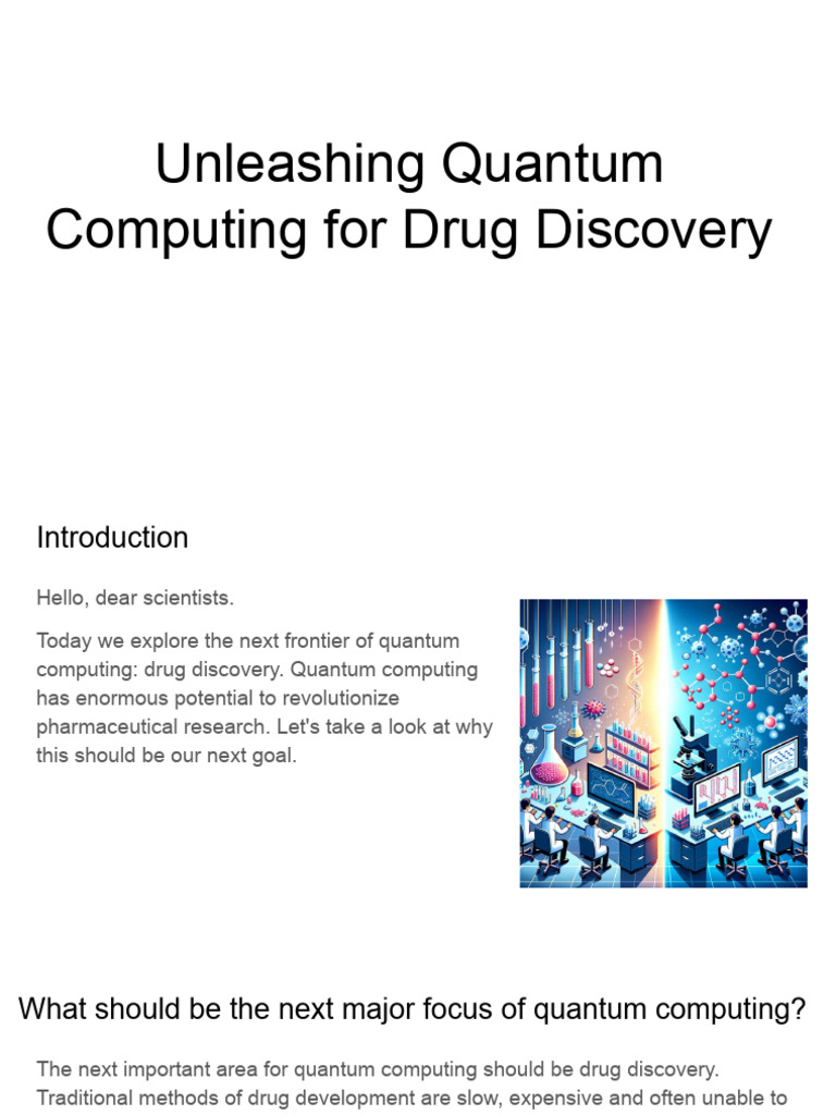 Quantum Computing Progress | PDF | Drug Discovery | Computing