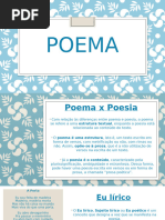 Características e Estruturas do Poema | PDF | Métrica (poesia) | Eufonia
