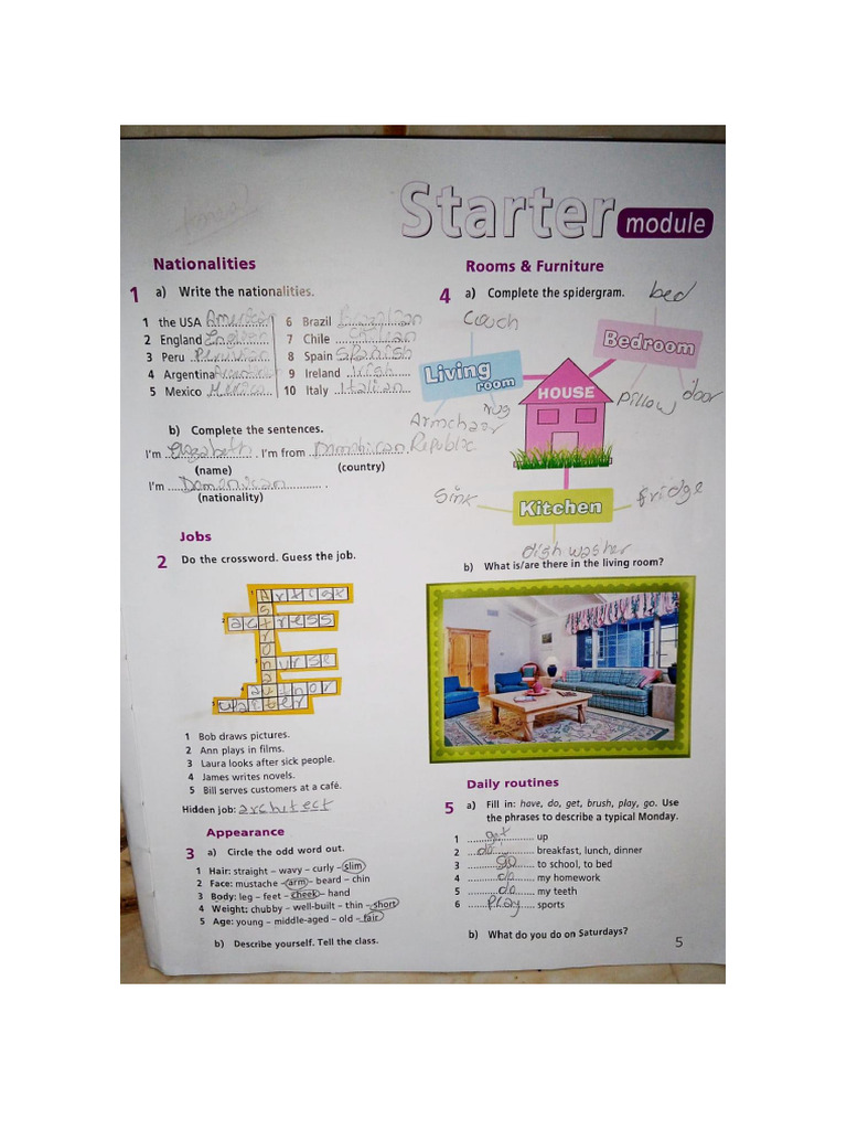 Homework 5- Activities from the pages 5 and 6 Prime Time 2 | PDF