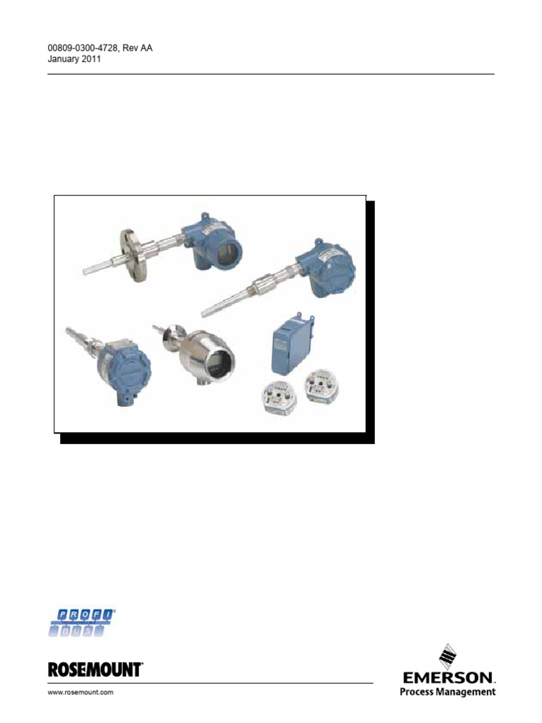Manual Rosemount 644 Temperature Transmitter Profibus Pa en 88206 | PDF ...