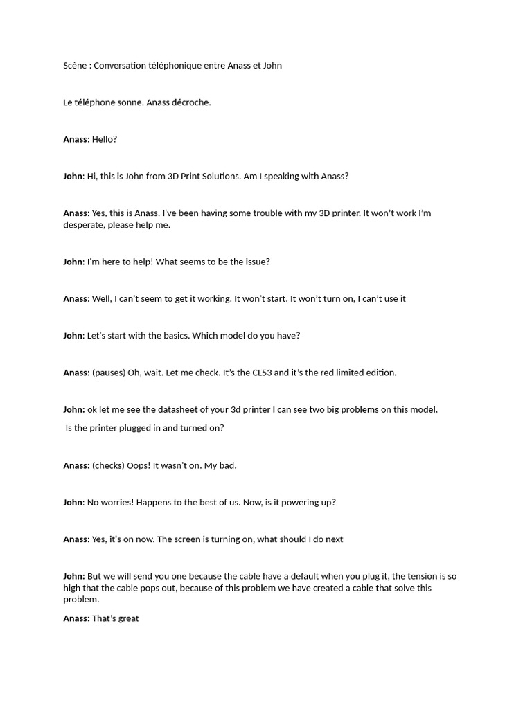 Scene de Theatre Aes 5 Somedy Help Me | PDF