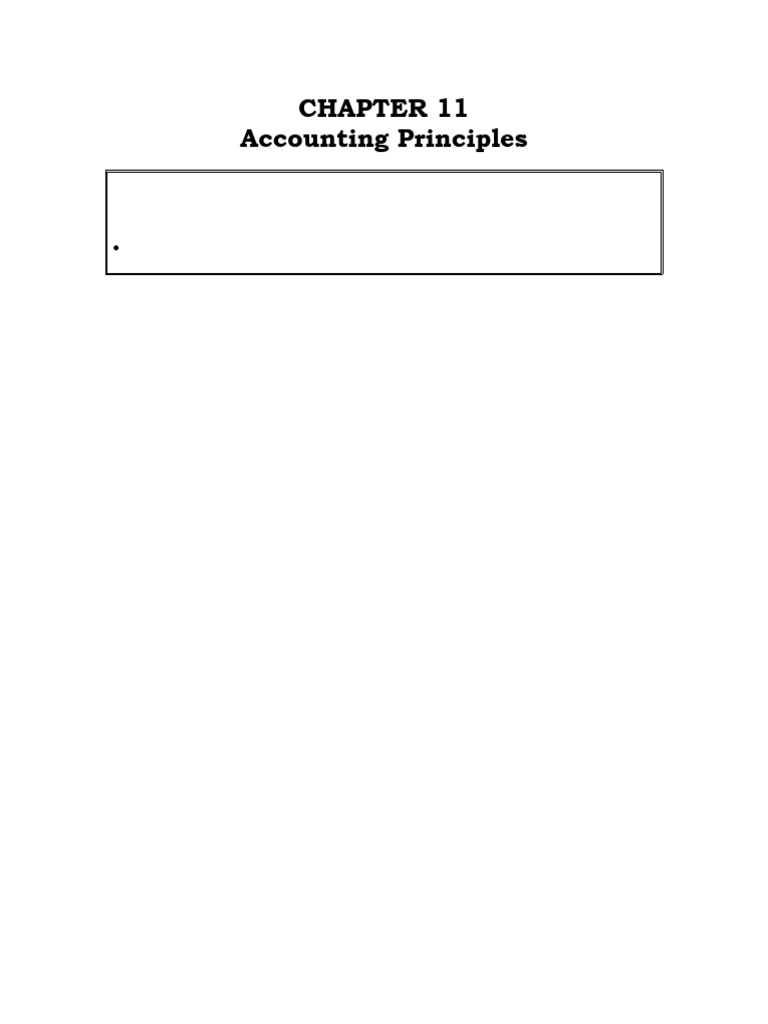 ACC106 Chapter 011 Acctg Principles | PDF | Going Concern | Income