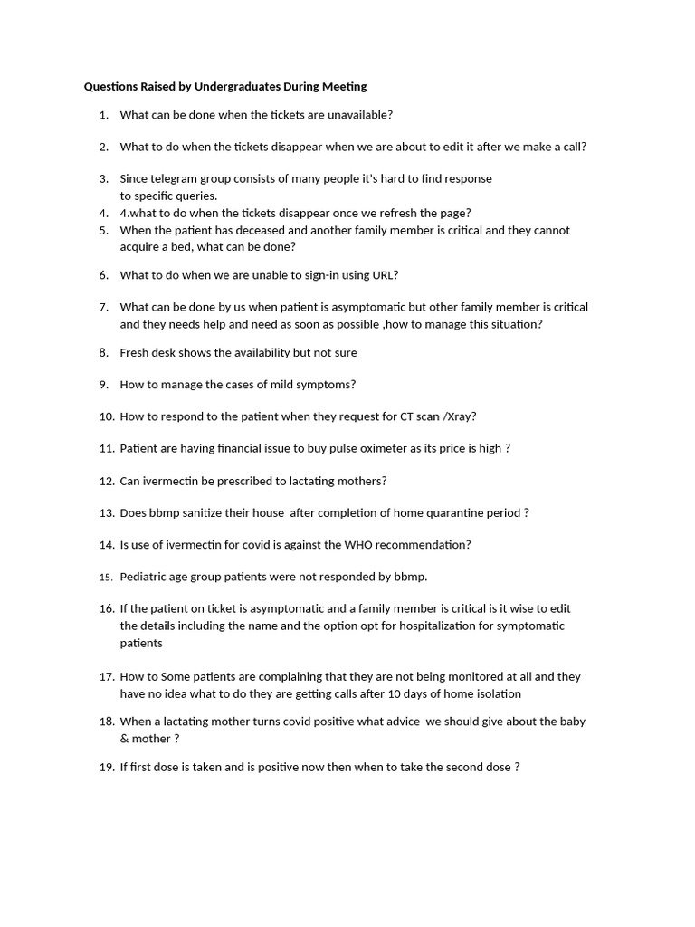 questionair | PDF