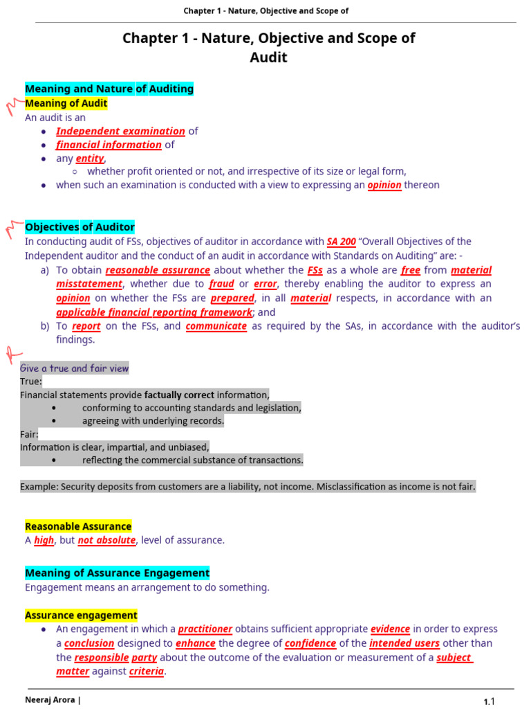 CH1 | PDF | Audit | Internal Control
