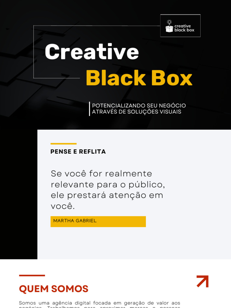 Creative Black Box | PDF | Marketing | Marketing digital