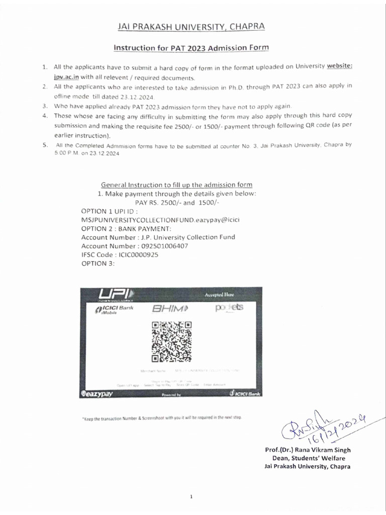 Pat 2023 Form | PDF