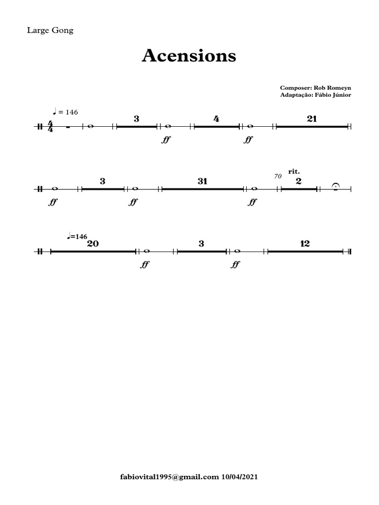 Ascensions - Large Gong | PDF